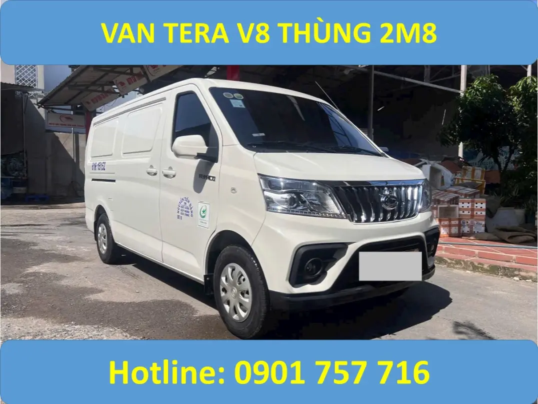 THU XE VAN TERA V8 CŨ - BÁN VAN THÙNG 2M6/ 2M9 MỚI